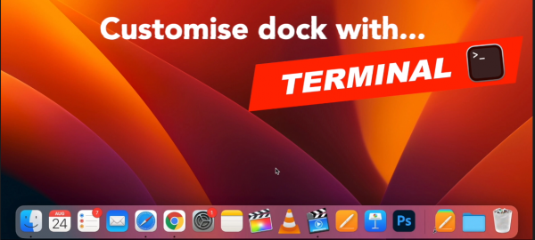 macOS Dock-ში ცვლილების შეტანა ტერმინალის მეშვეობით - F1 აკადემია